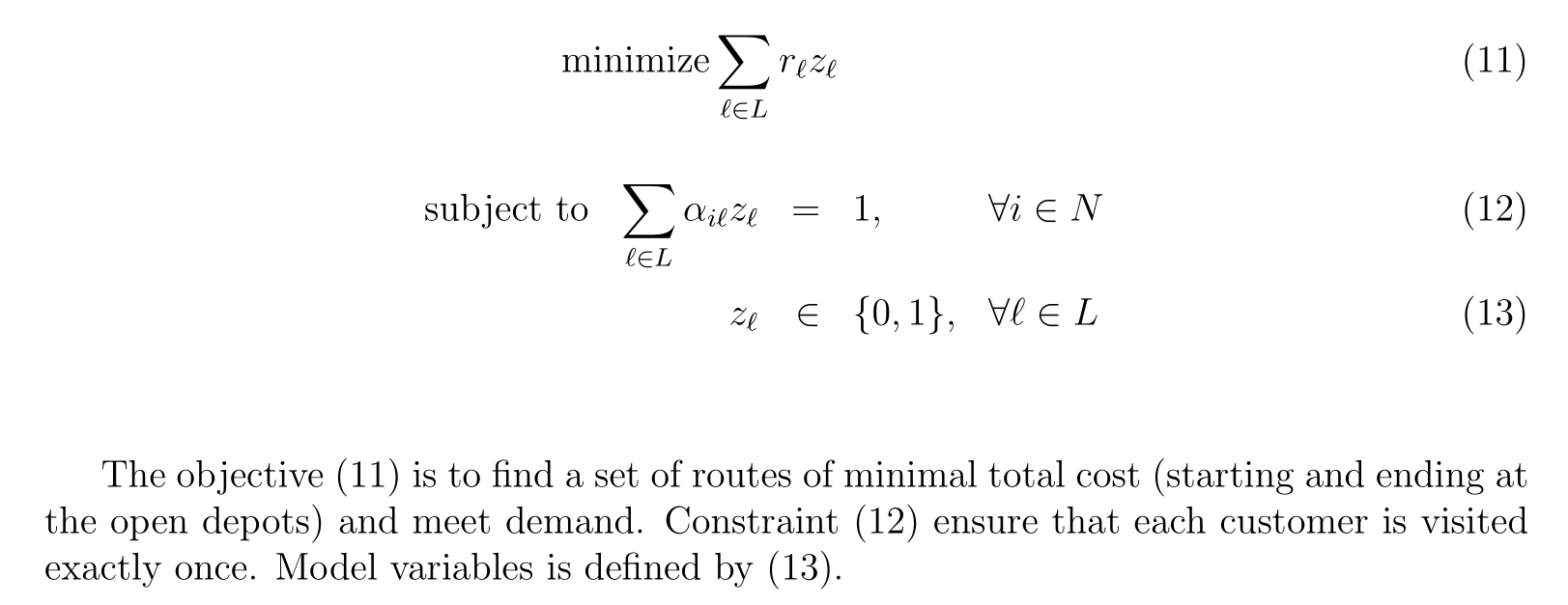 Solving Single Depot Capacitated Vehicle Routing Problem Using Column Generation With Python